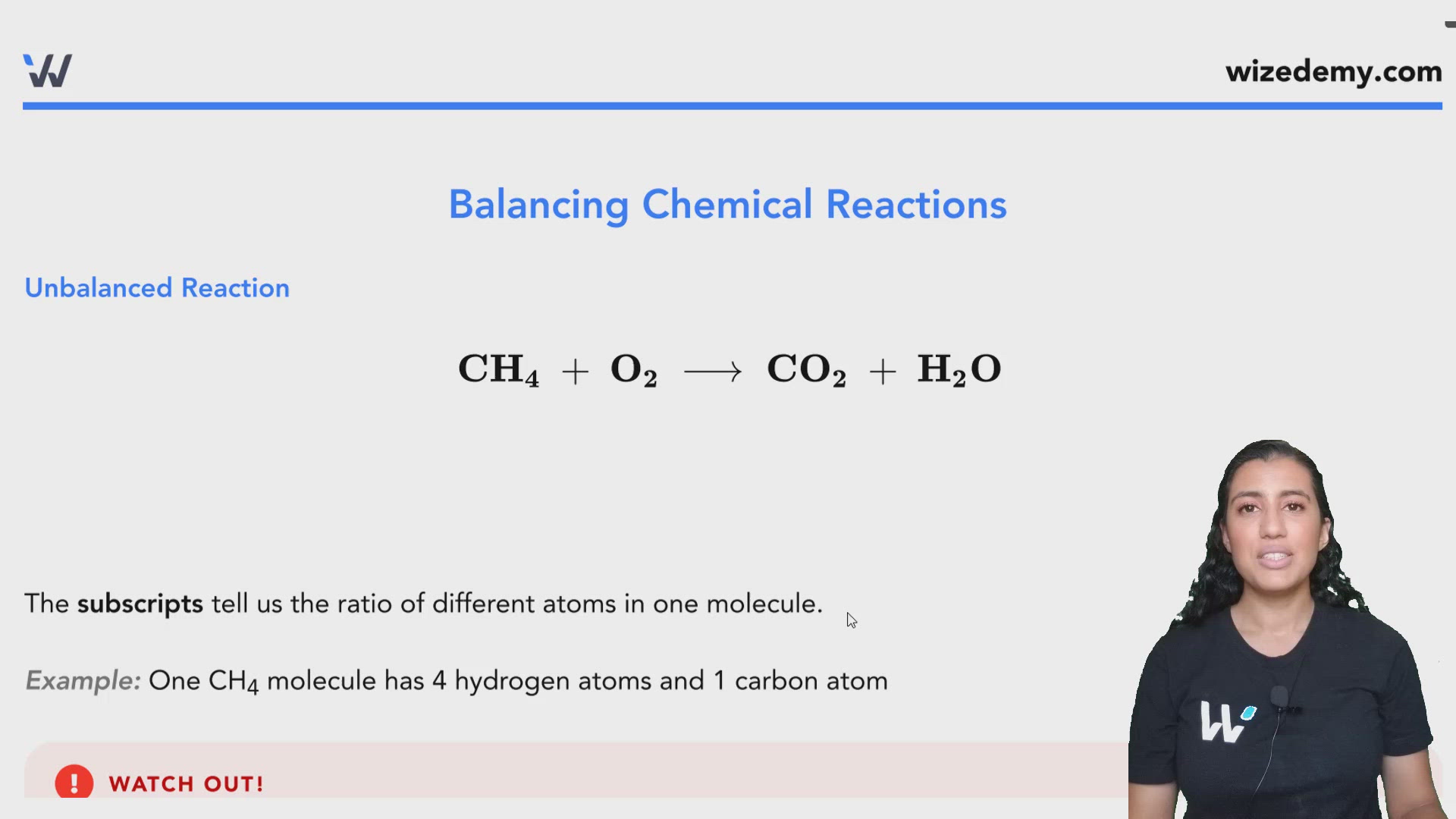 Introduction to Chemical Equations and Balancing - Wize University ...