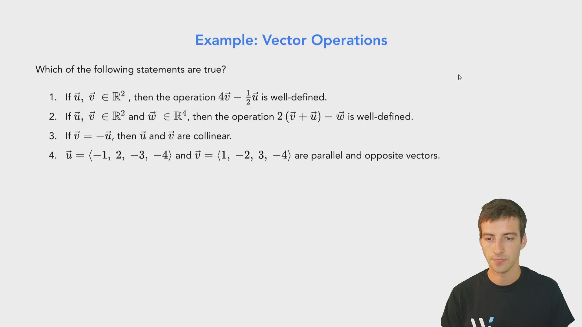 Vector Operations and Linear Combinations - Wize University Linear Algebra Textbook | Wizeprep