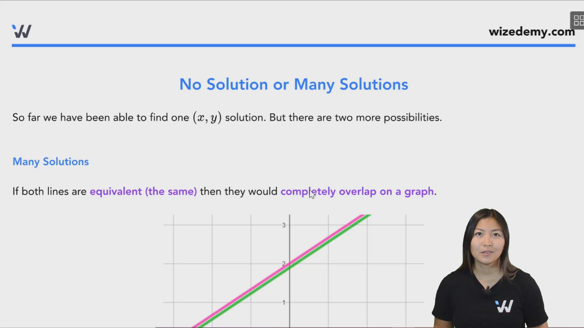 Solving A System Of Linear Equations No Solution Or Many Solutions