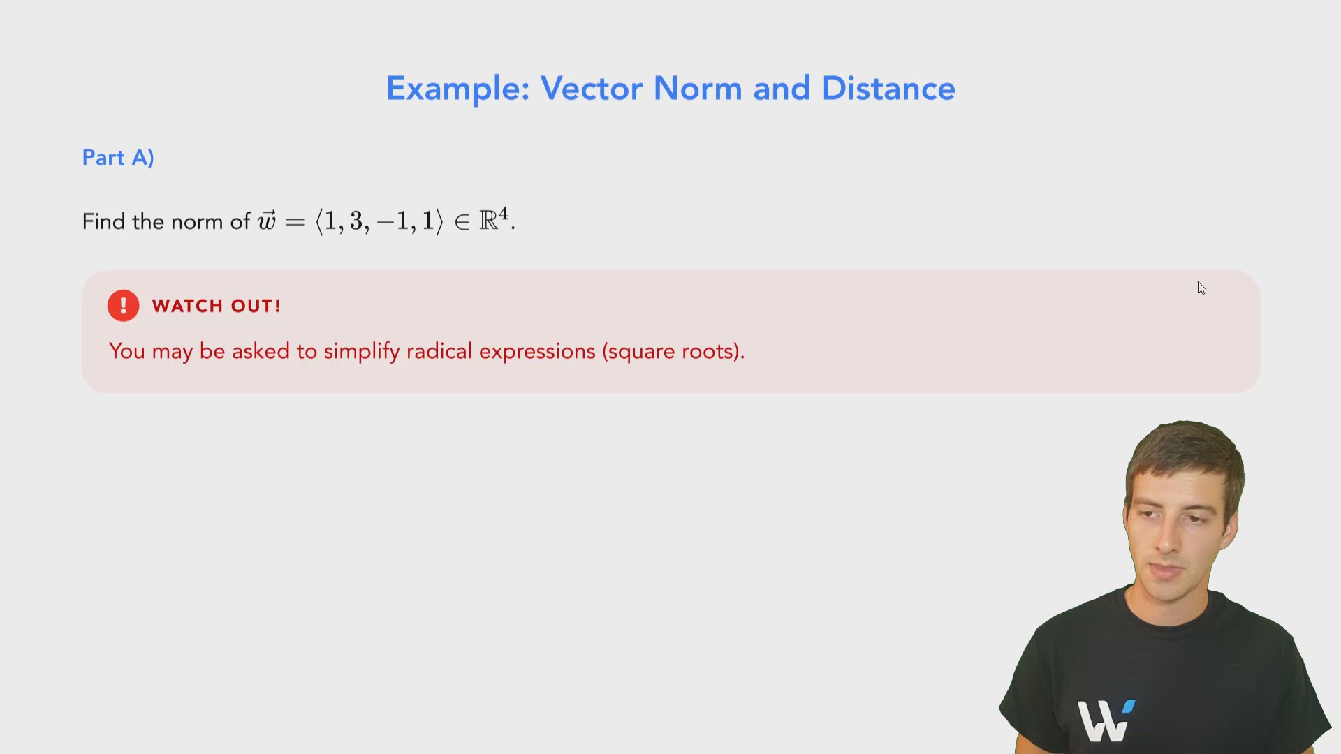 Length of a Vector (Vector Norm) - Wize University Linear Algebra Textbook | Wizeprep
