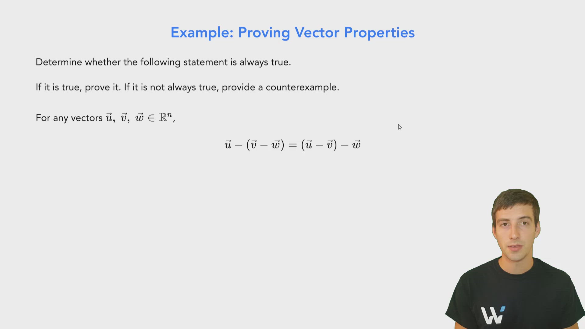 Vector Properties - Wize University Linear Algebra Textbook | Wizeprep