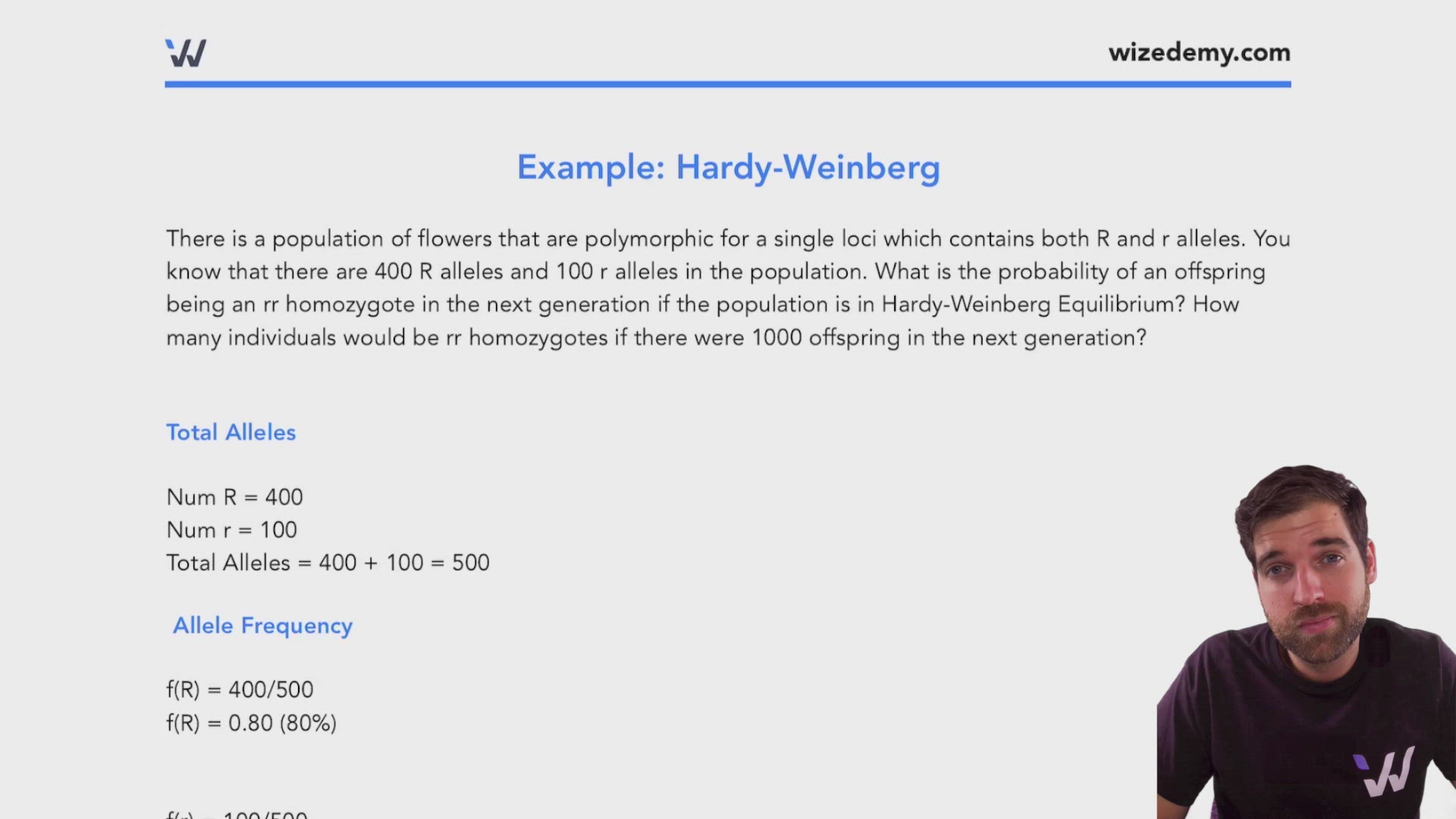 Hardy-Weinberg Equation - Wize University Biology Textbook | Wizeprep