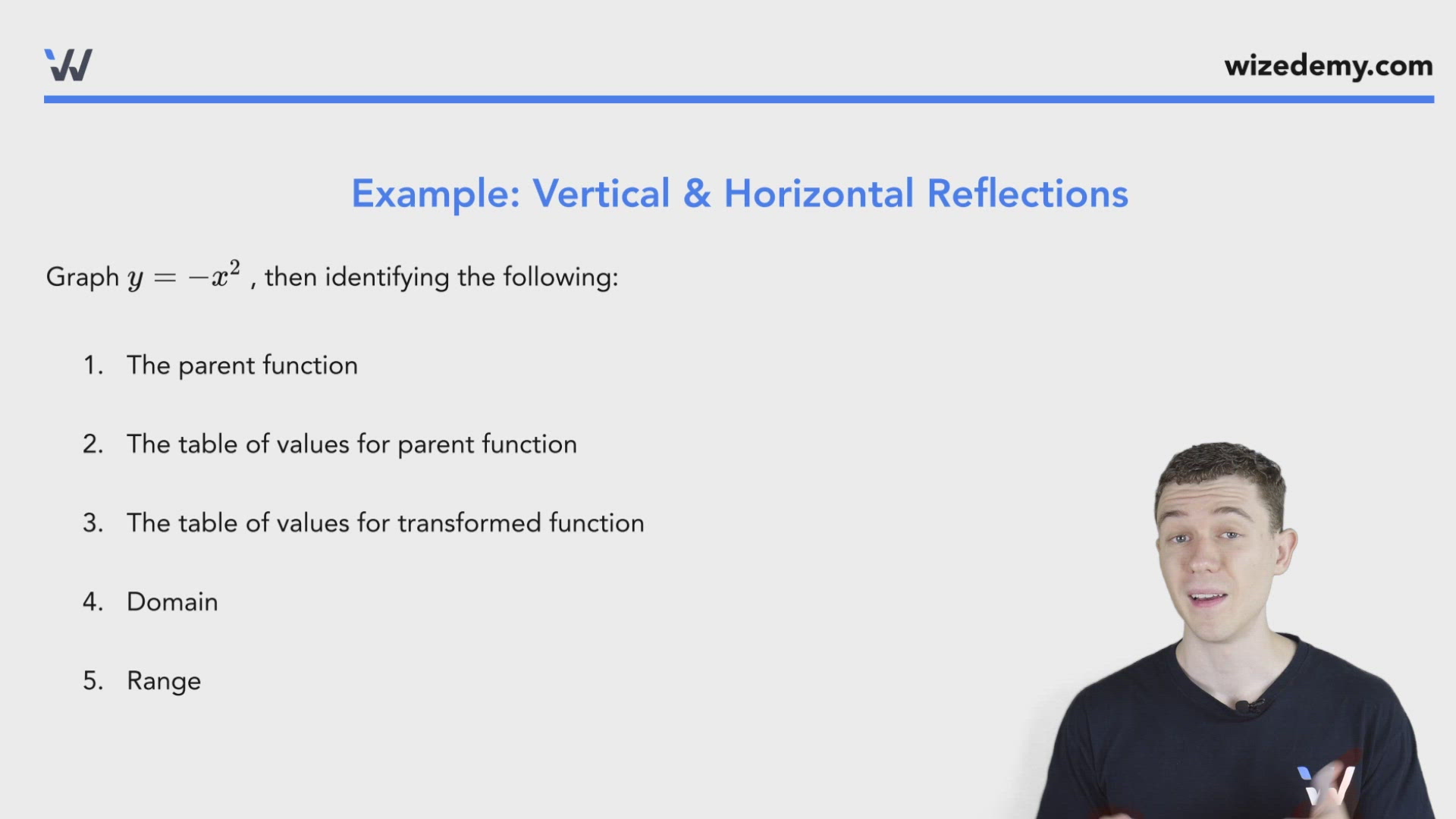 Vertical & Horizontal Reflections - Wize High School Grade 12 Pre ...