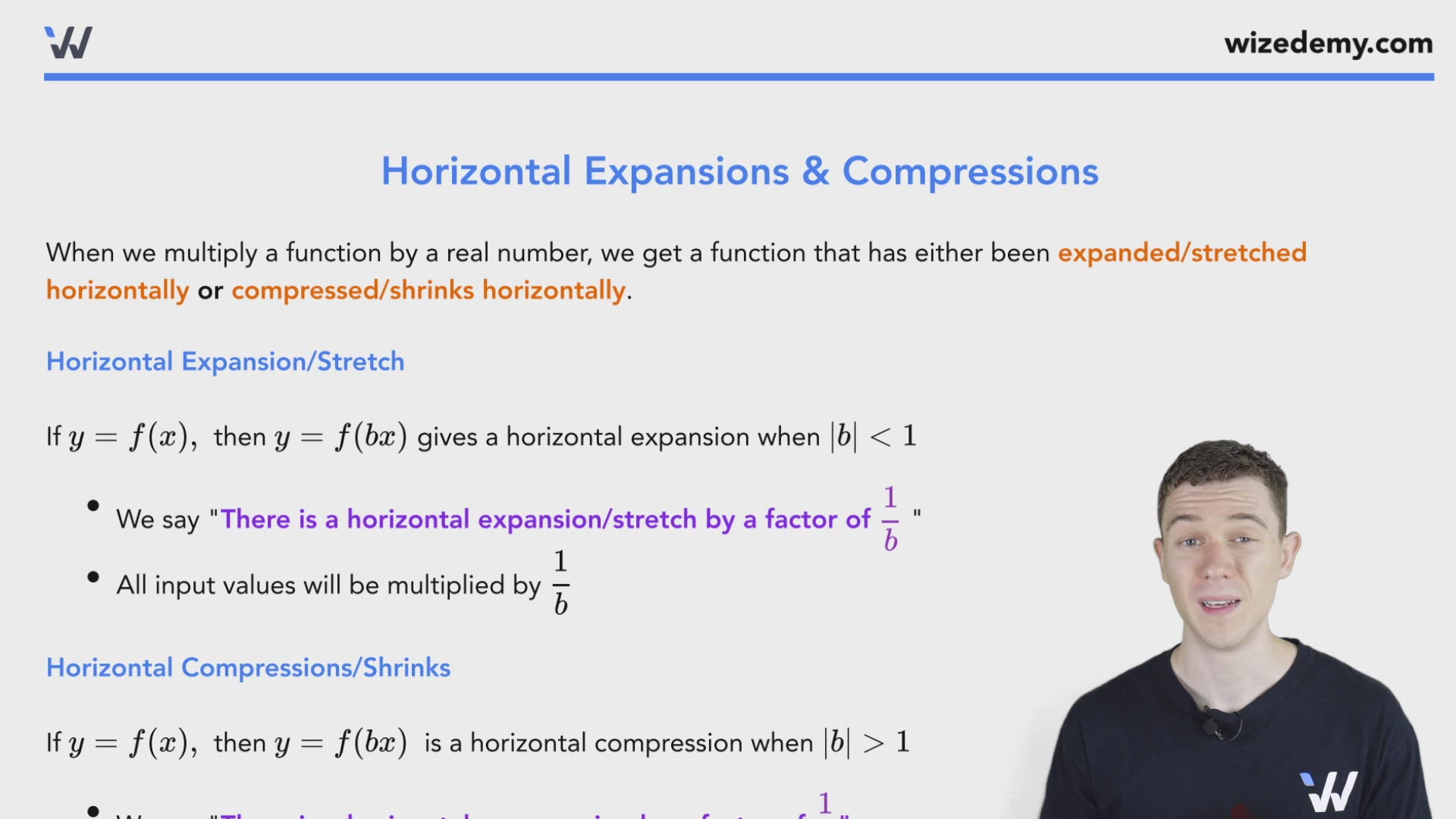 Vertical & Horizontal Expansions & Compressions - Wize High School ...