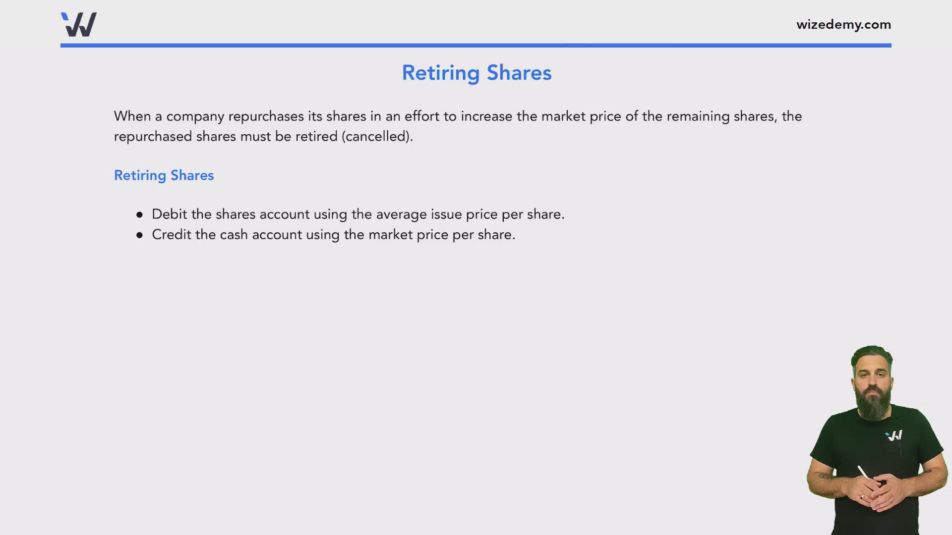 Retiring No-Par Value Shares - Wize University Introduction to ...