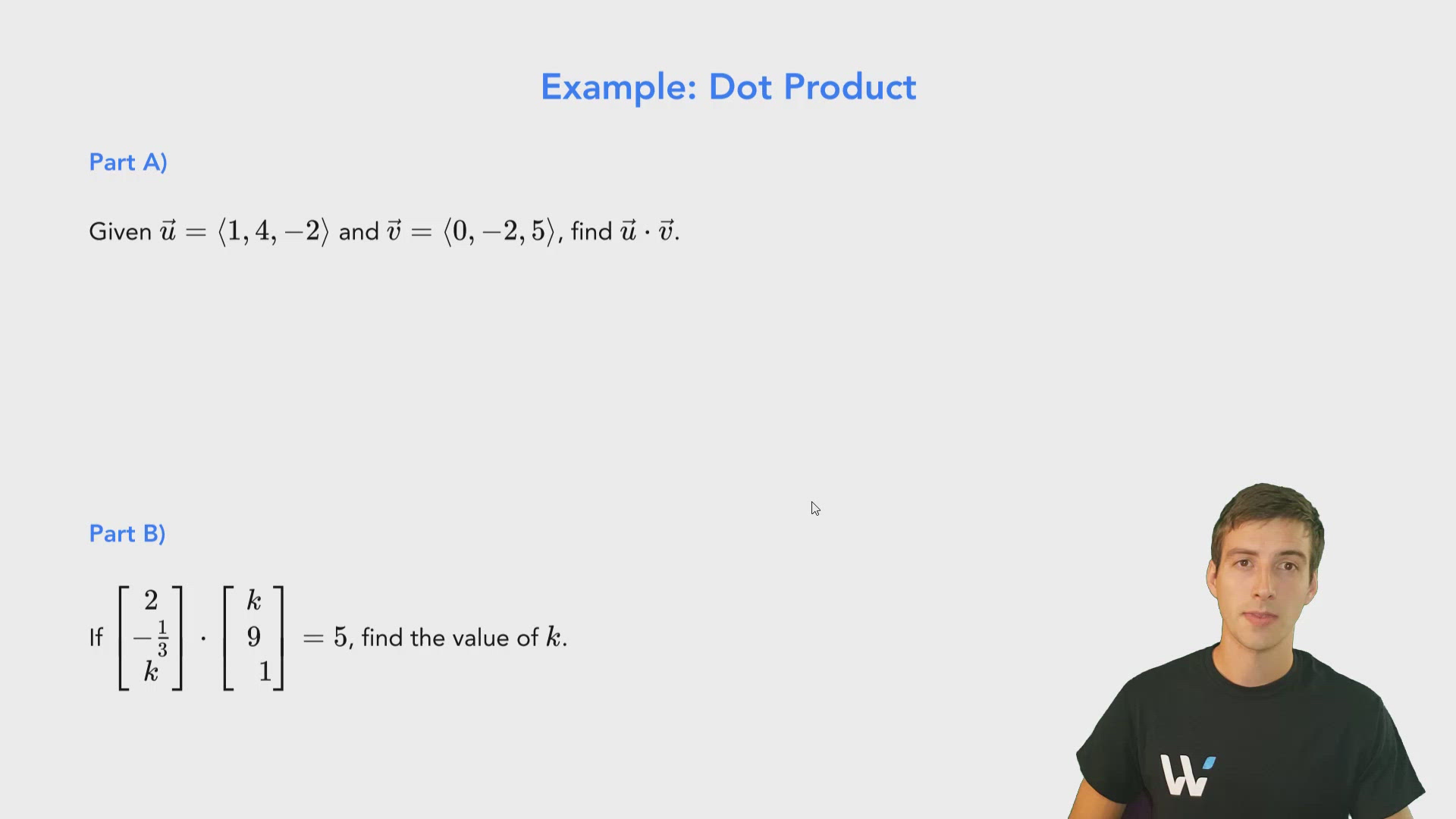 Dot Product - Wize University Linear Algebra Textbook | Wizeprep