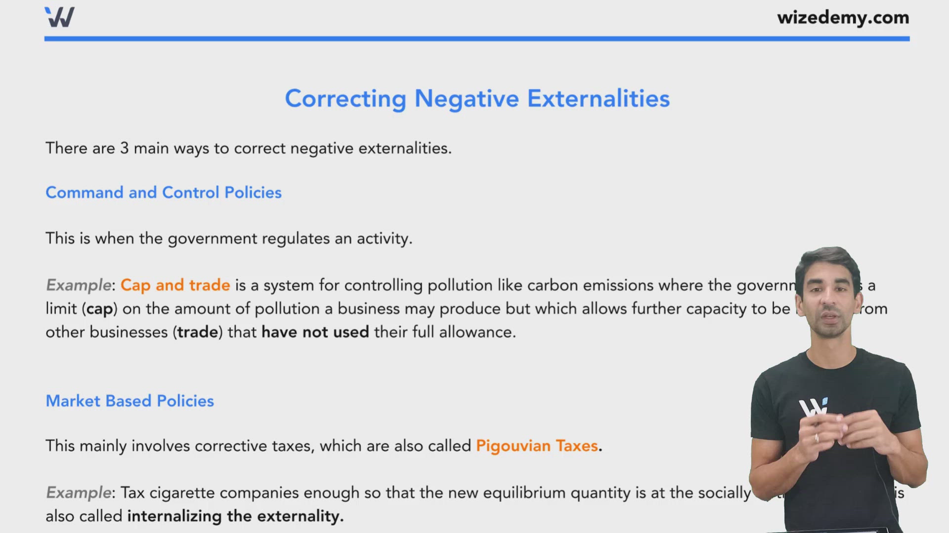 Correcting Negative Externalities - Wize University Microeconomics ...