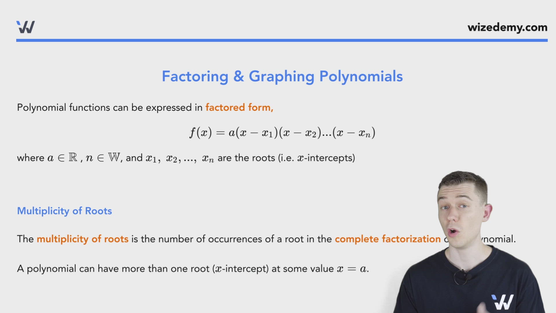 Factoring & Graphing Polynomials - Wize High School Grade 12 Pre-Calculus Textbook | Wizeprep