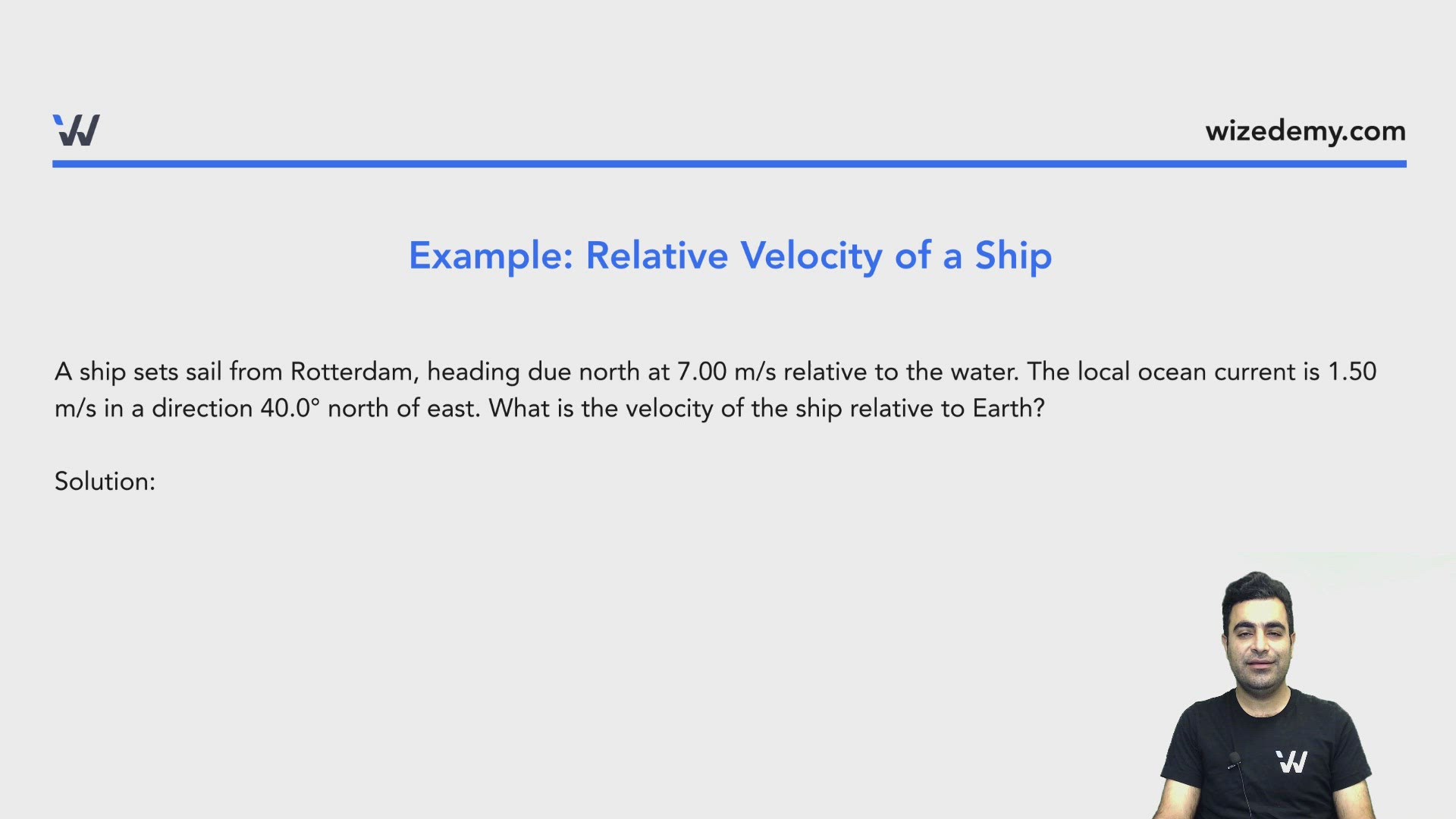 Relative Motion Example