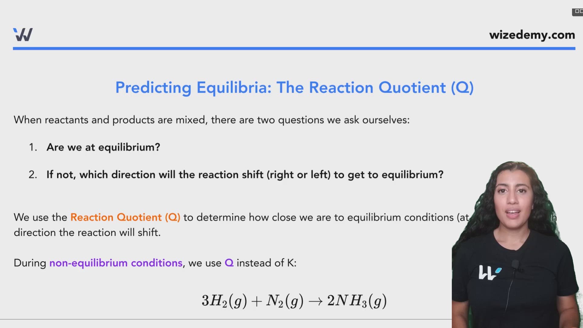 Q (Reaction Quotient) - Wize University Chemistry Textbook | Wizeprep
