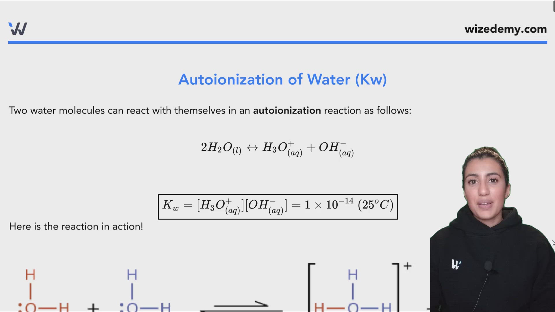 Autoionization of Water (Kw) - Wize University Chemistry Textbook ...