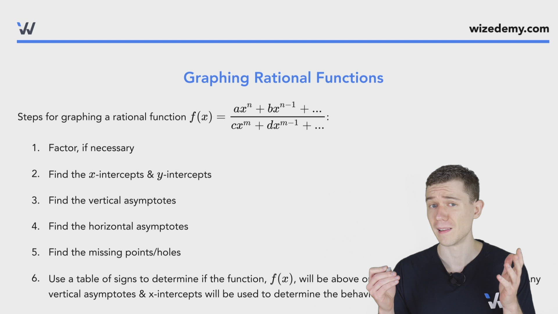 Graphing Rational Functions Wize High School Grade 12 Pre Calculus Graphing Rational Functions Wize High School Grade 12 Pre Calculus