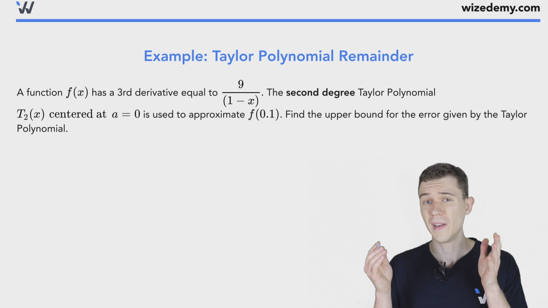 Taylor Polynomial Remainder - Wize University Calculus 1 Textbook ...