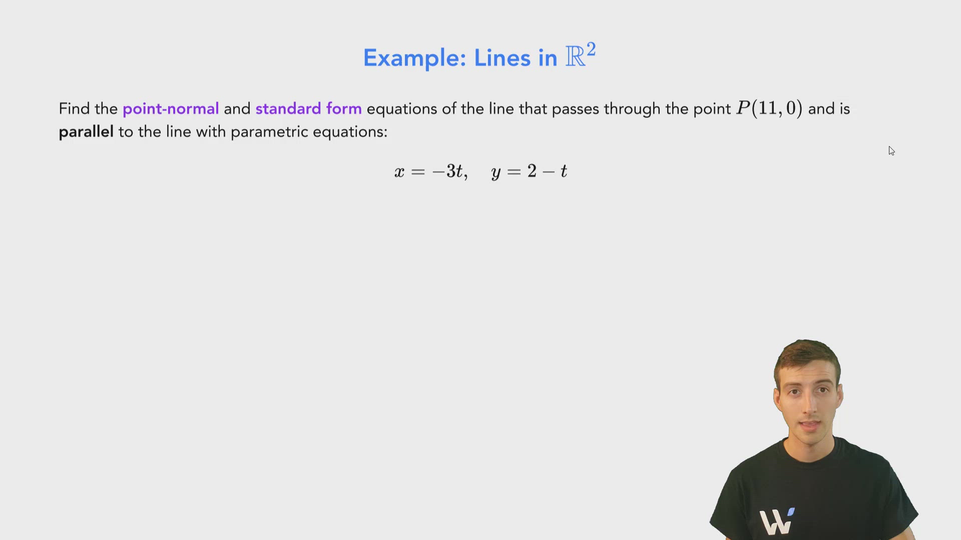 Lines in $\reals^n$ - Wize University Linear Algebra Textbook | Wizeprep