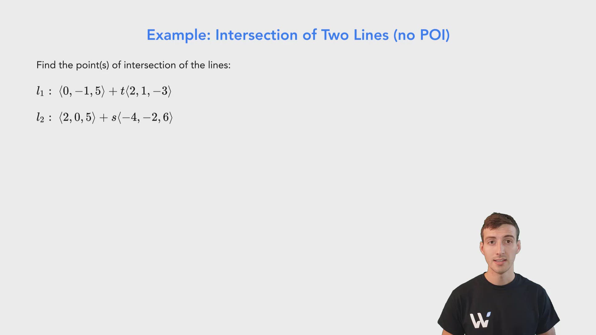 Intersection of Two Lines - Wize University Linear Algebra Textbook ...