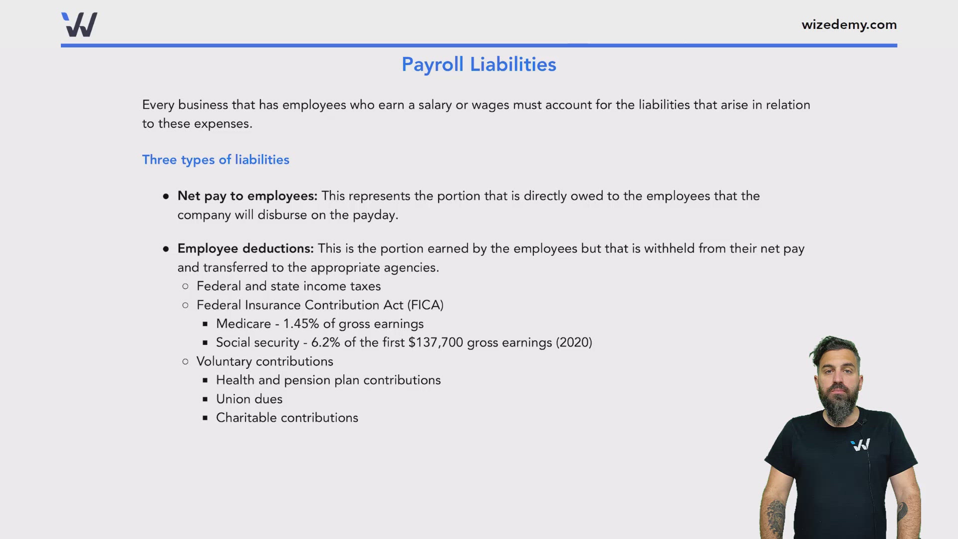 Payroll Liabilities (US) - Wize University Introduction to Financial ...