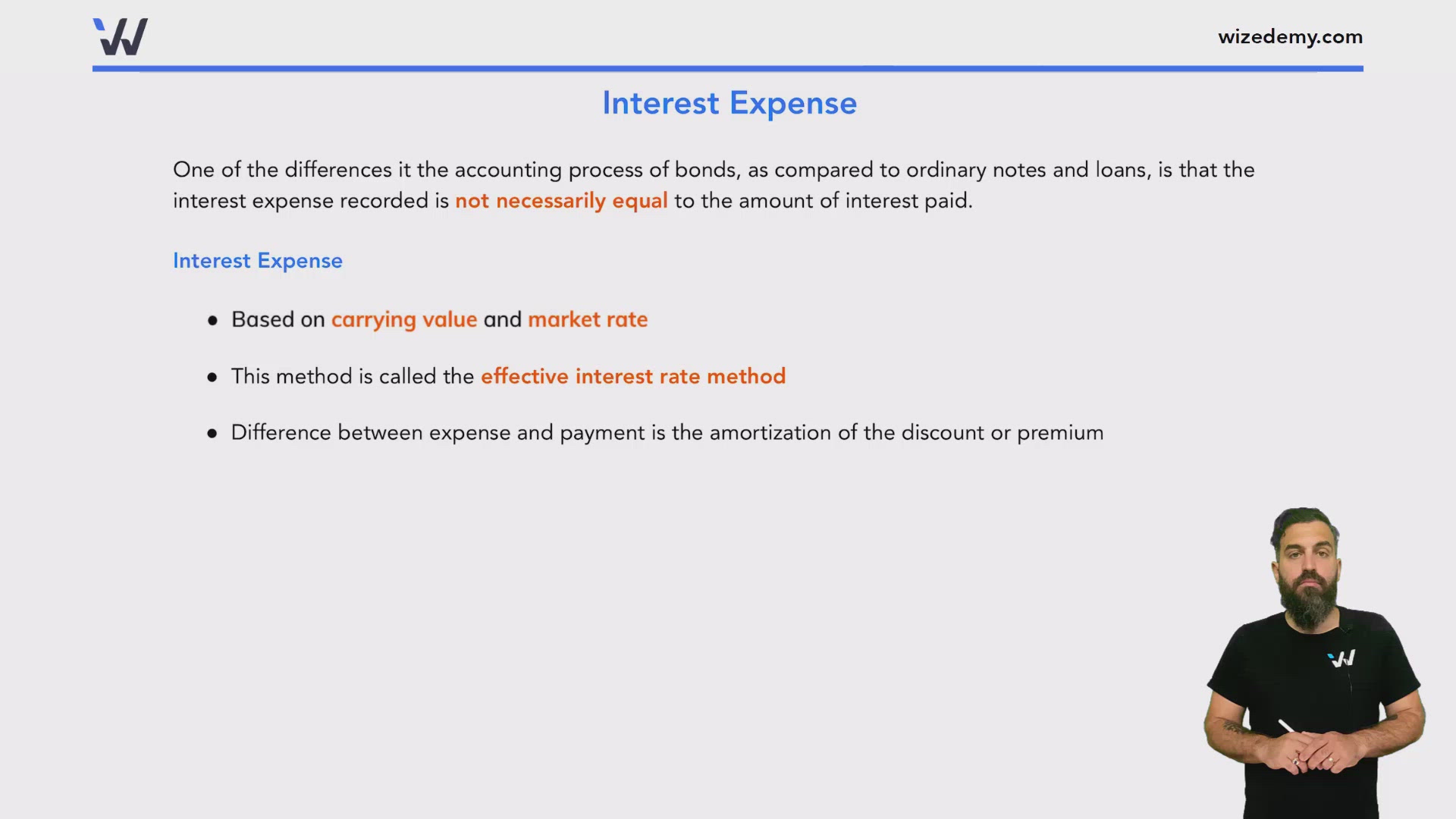 Bond Amortization: Effective Interest Rate Method - Wize University ...