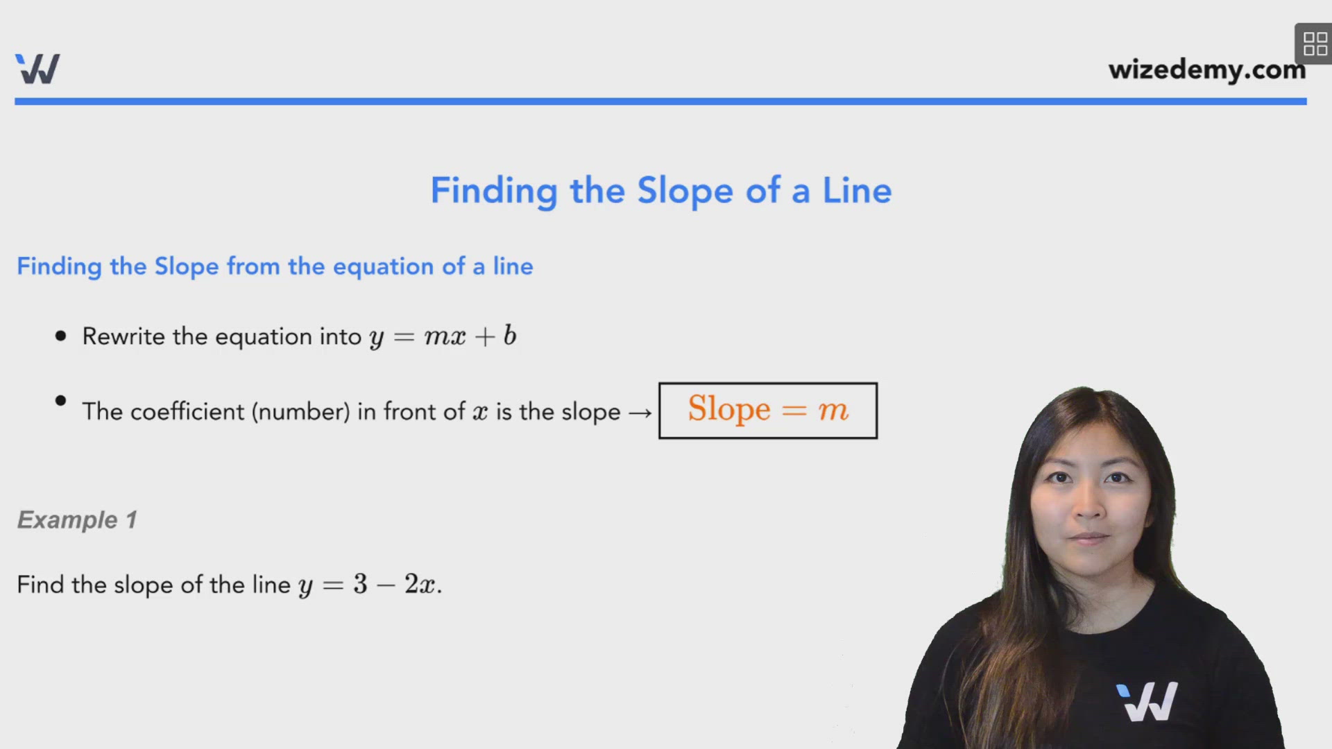 Slope of a Line - Wize High School Grade 9 Math Textbook | Wizeprep