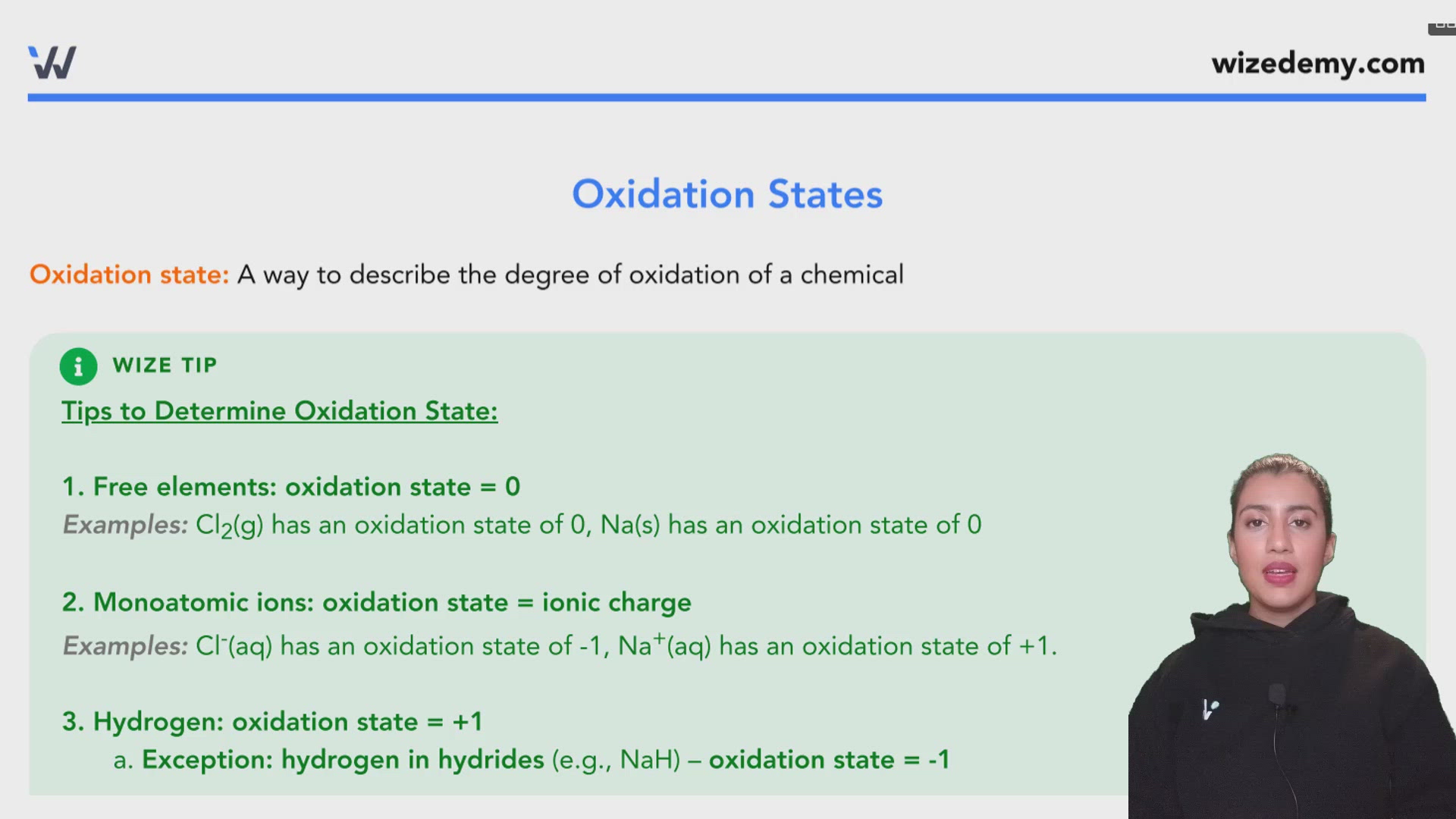 Oxidation States - Wize University Chemistry Textbook | Wizeprep