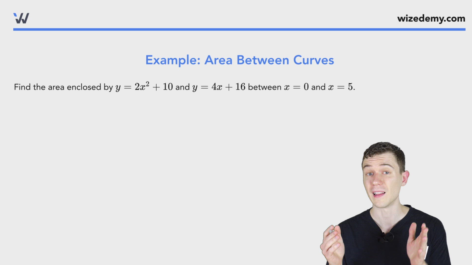 Area Between Curves - Wize University Calculus 1 Textbook | Wizeprep