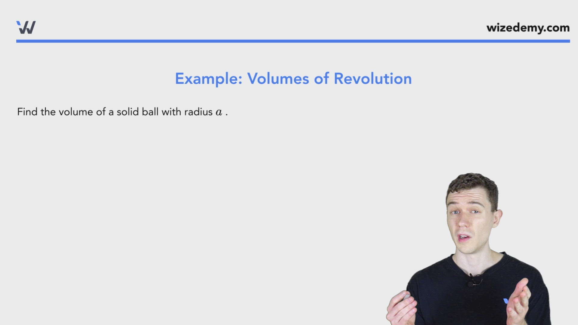 Volumes of Revolution by Cross Sections (Washers) - Wize University ...