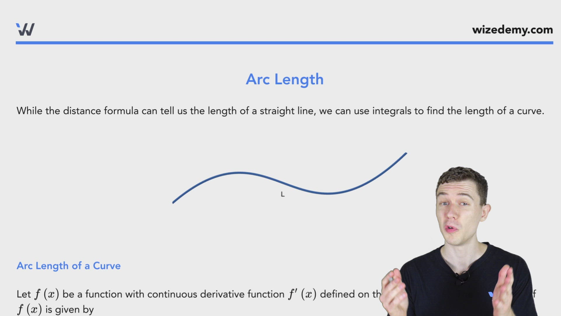 Arc Length - Wize University Calculus 1 Textbook | Wizeprep