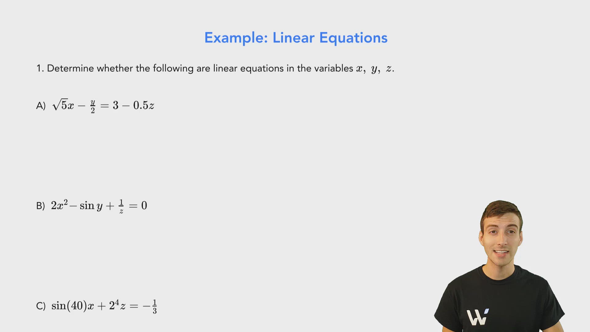 Basics of Systems of Linear Equations - Wize University Linear Algebra Textbook | Wizeprep