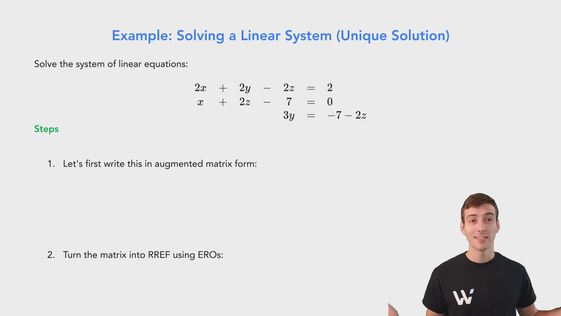 Solving Linear Systems - Wize University Linear Algebra Textbook | Wizeprep