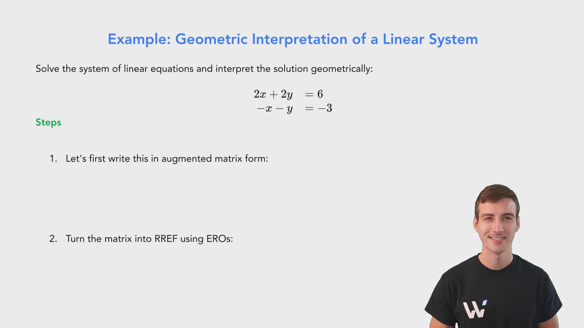 Geometric Interpretation of Linear Systems - Wize University Linear Algebra Textbook | Wizeprep