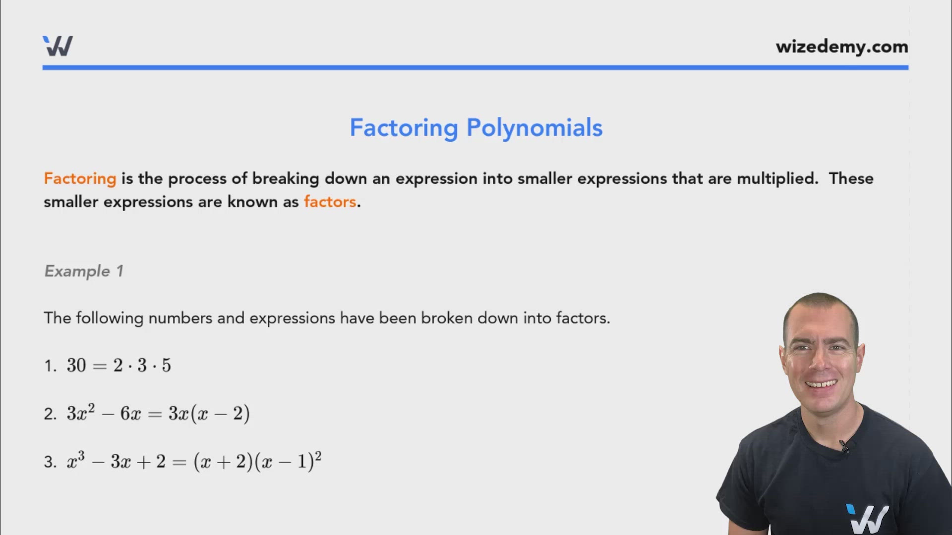 Basic Factoring Techniques - Wize Grade 11 Mathematics Textbook | Wizeprep