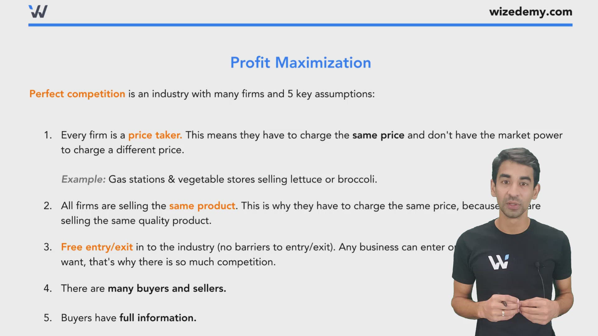 Profit Maximization - Wize University Microeconomics Textbook | Wizeprep