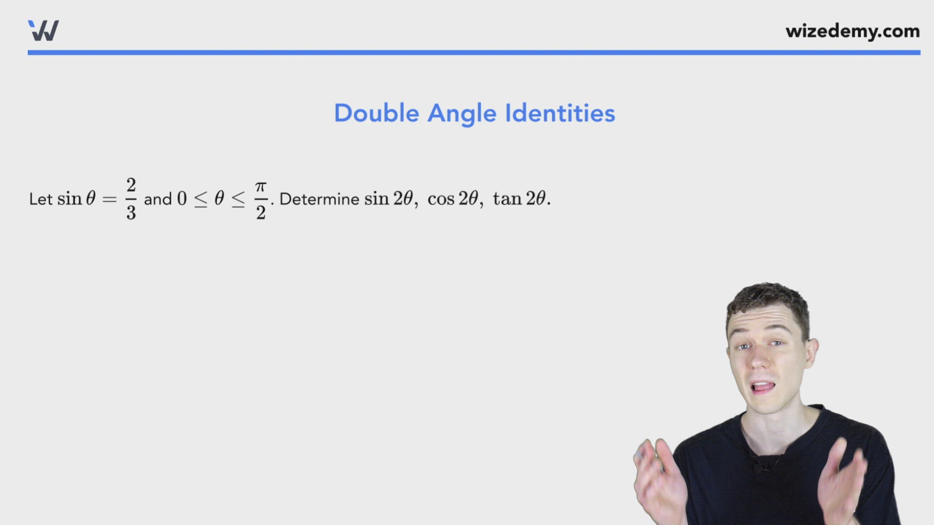 Double & Half Angle Identities - Wize High School Grade 12 Pre-Calculus ...