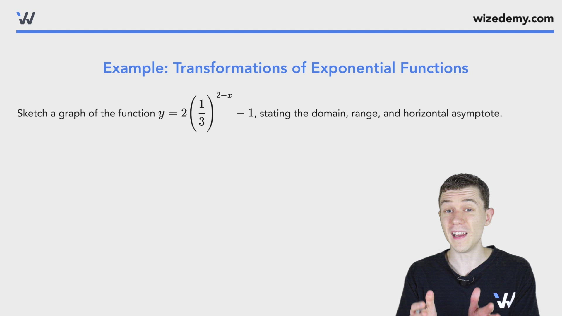 Transformations of Exponential Functions - Wize High School Grade 12 Pre-Calculus Textbook ...