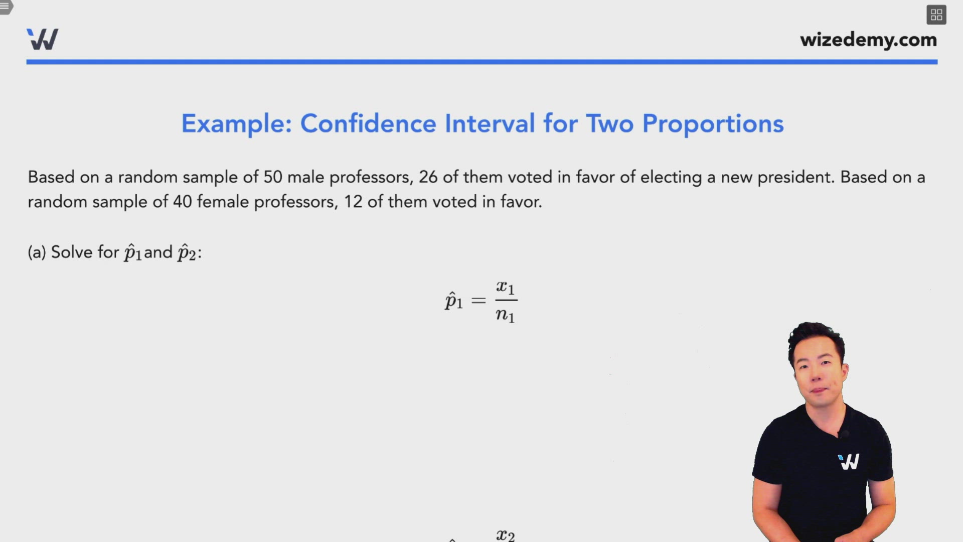 Confidence Interval for Two Proportions - Wize University Statistics ...