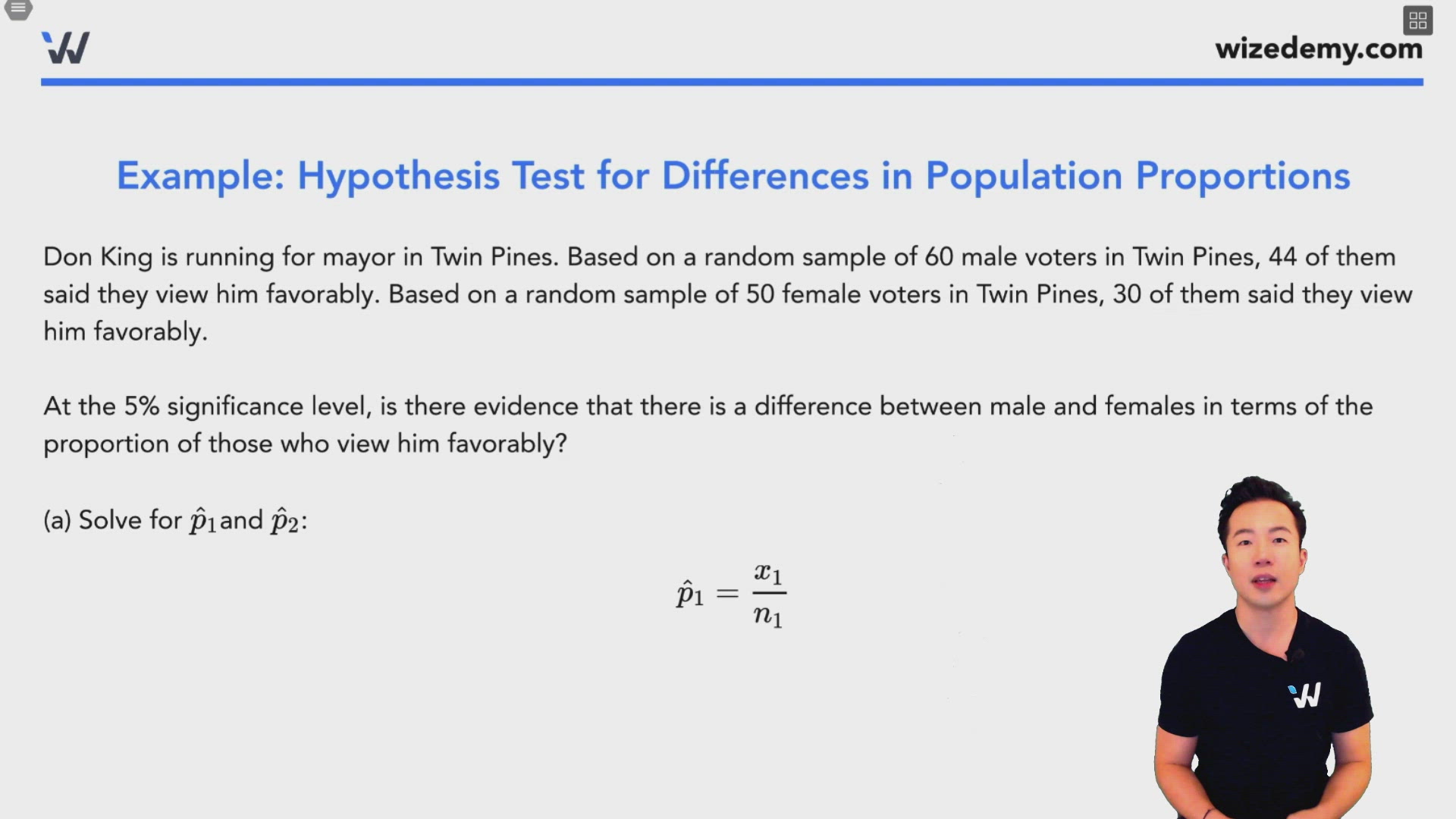 Hypothesis Testing for Two Proportions - Wize University Statistics ...