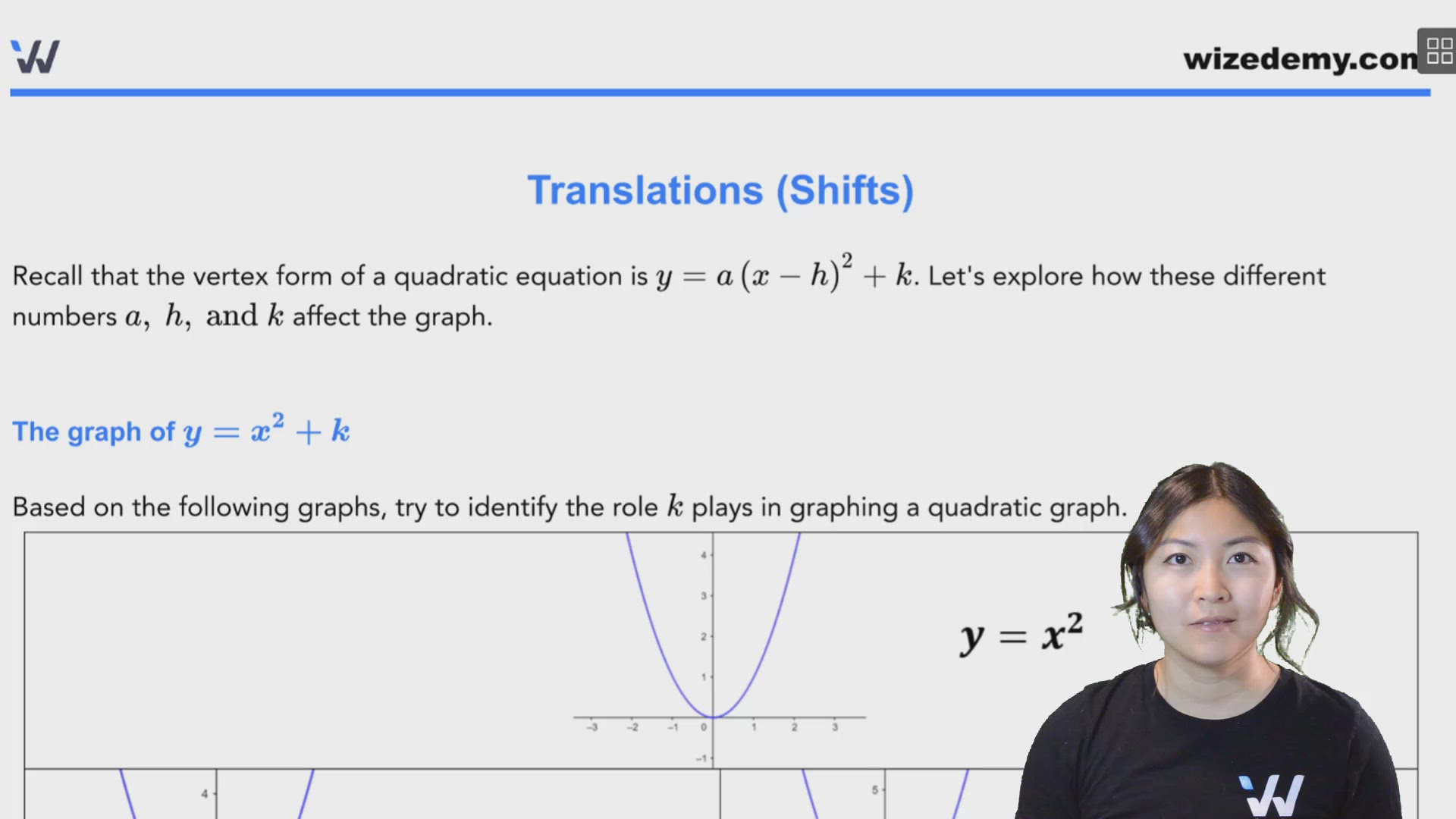 Translations (Shifts) - Wize High School Grade 10 Math Textbook | Wizeprep