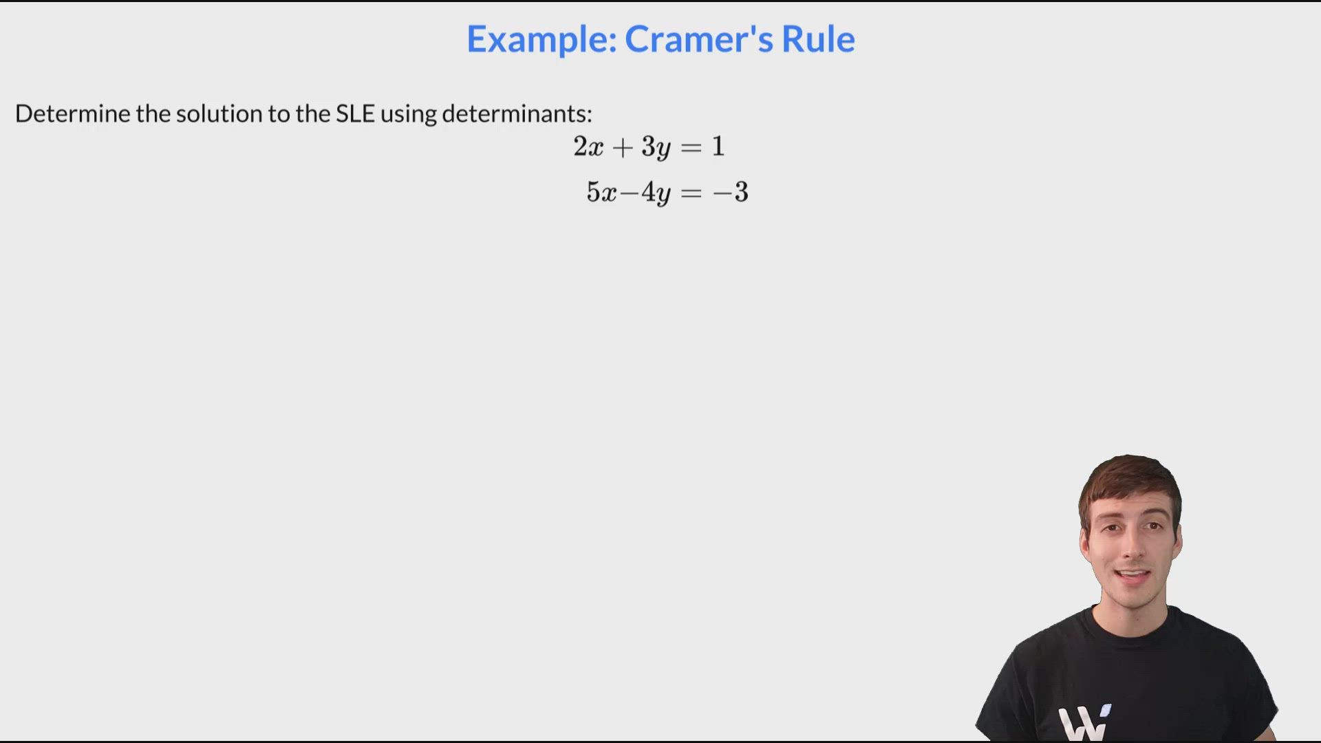 Cramer's Rule for Solving Linear Systems - Wize University Linear Algebra Textbook | Wizeprep