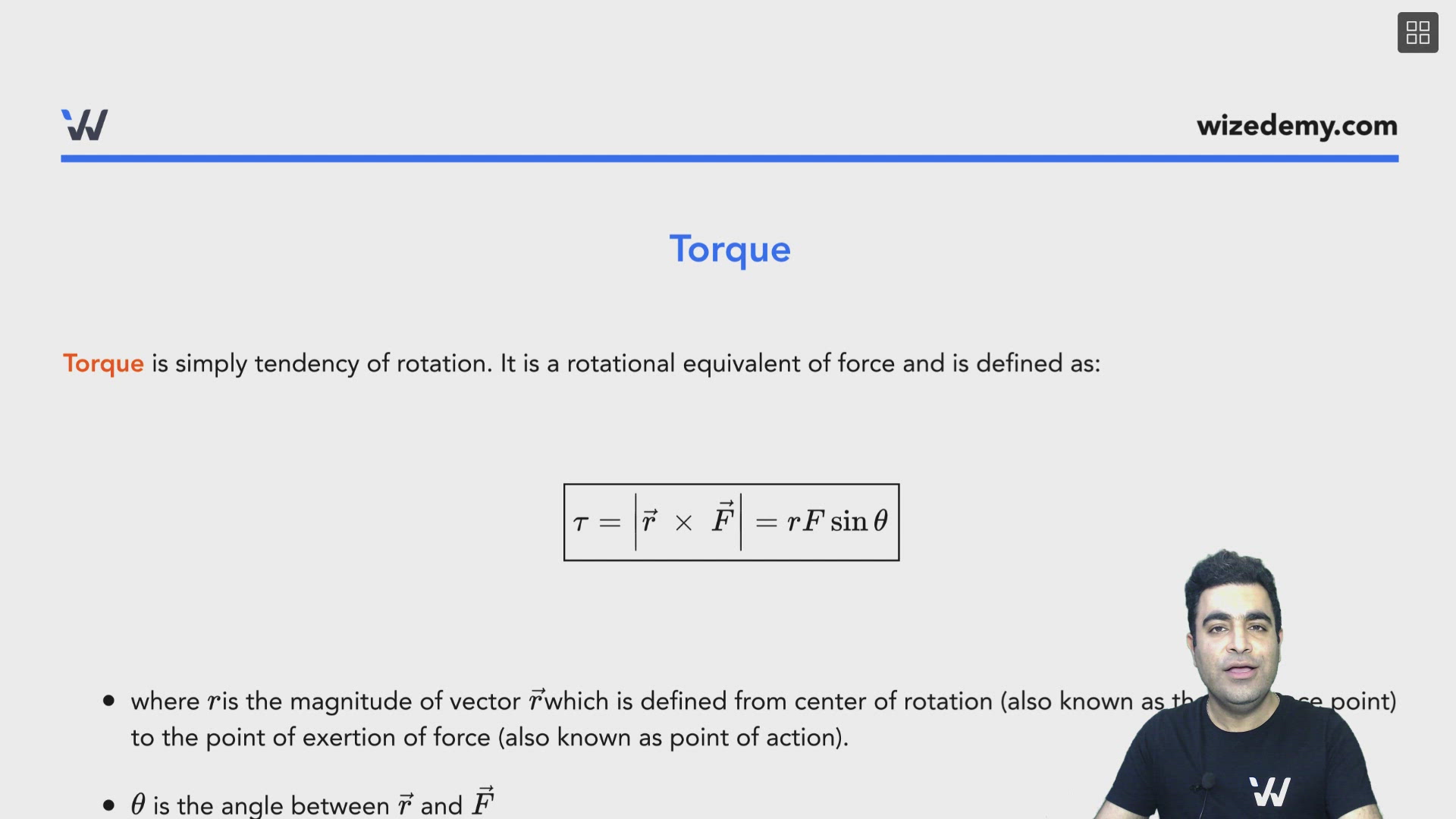 Torque - Wize University Physics Textbook (Master) | Wizeprep