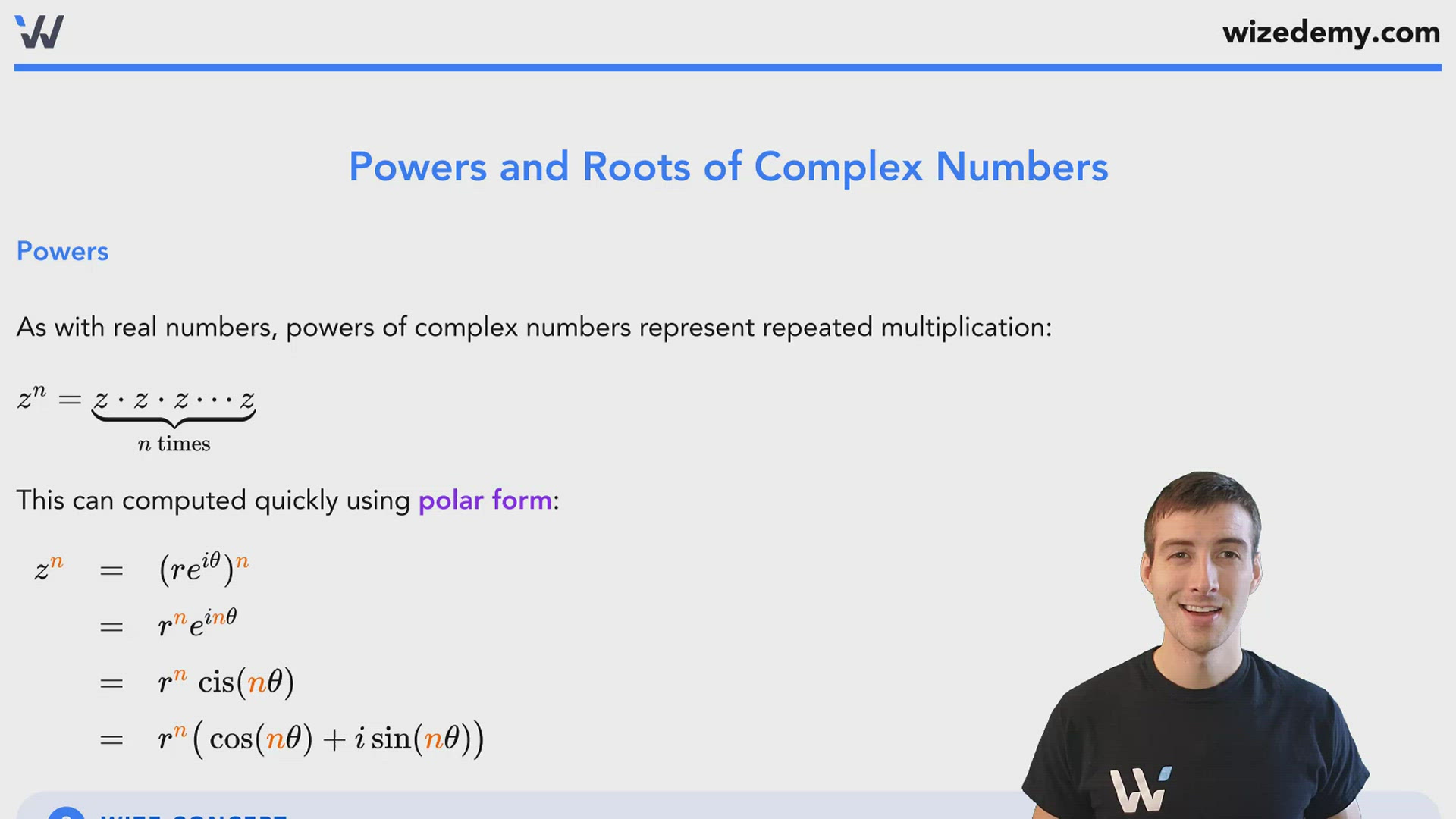 Powers and Roots - Wize University Linear Algebra Textbook | Wizeprep