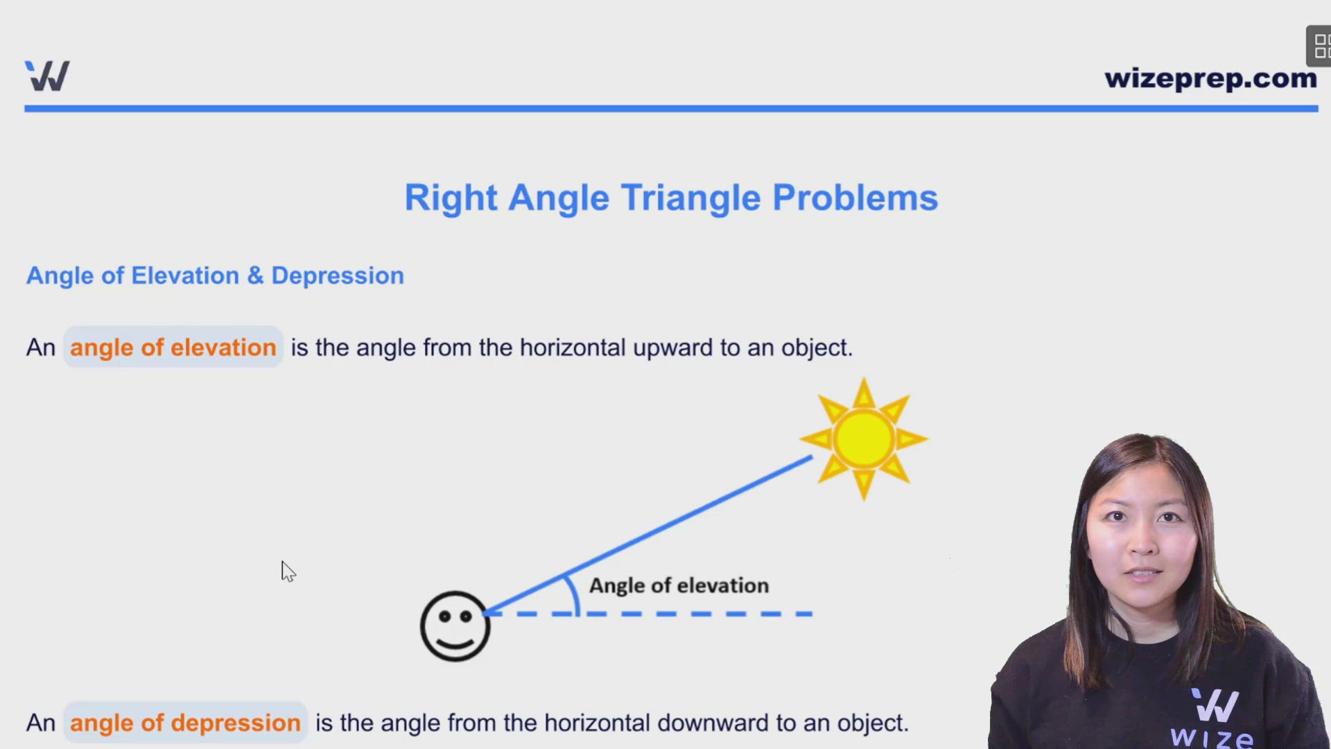 Right Triangle Word Problems - Wize High School Grade 10 Math Textbook ...