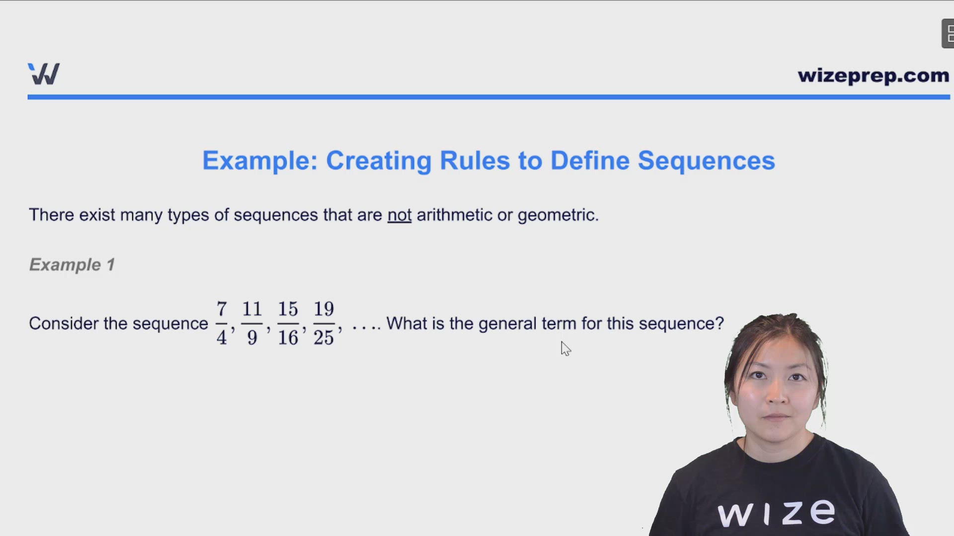 Recursive Sequences and Rules for Defining Sequences - Wize High School Grade 11 Math Textbook ...