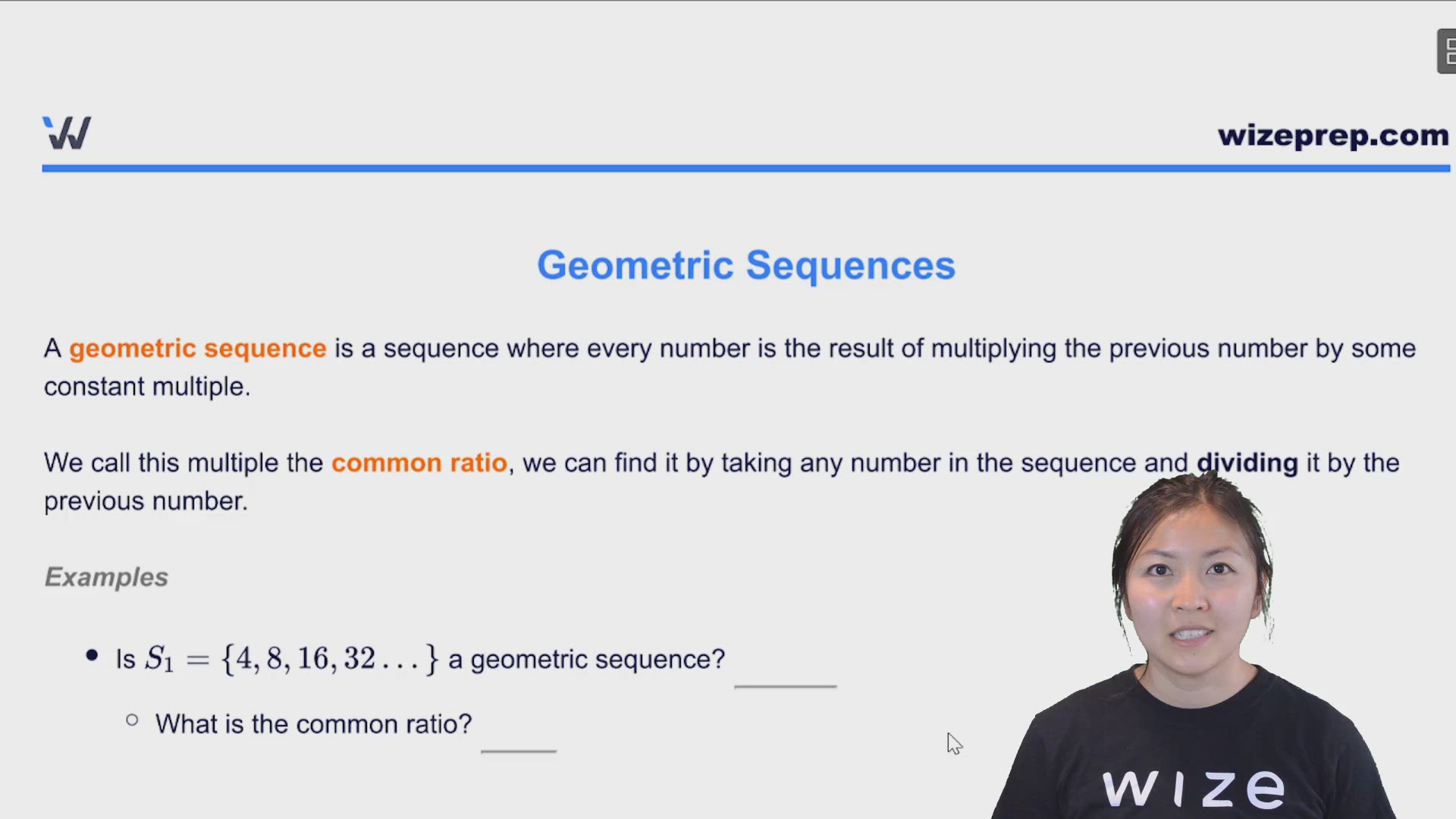 Geometric Sequences - Wize High School Grade 11 Math Textbook | Wizeprep