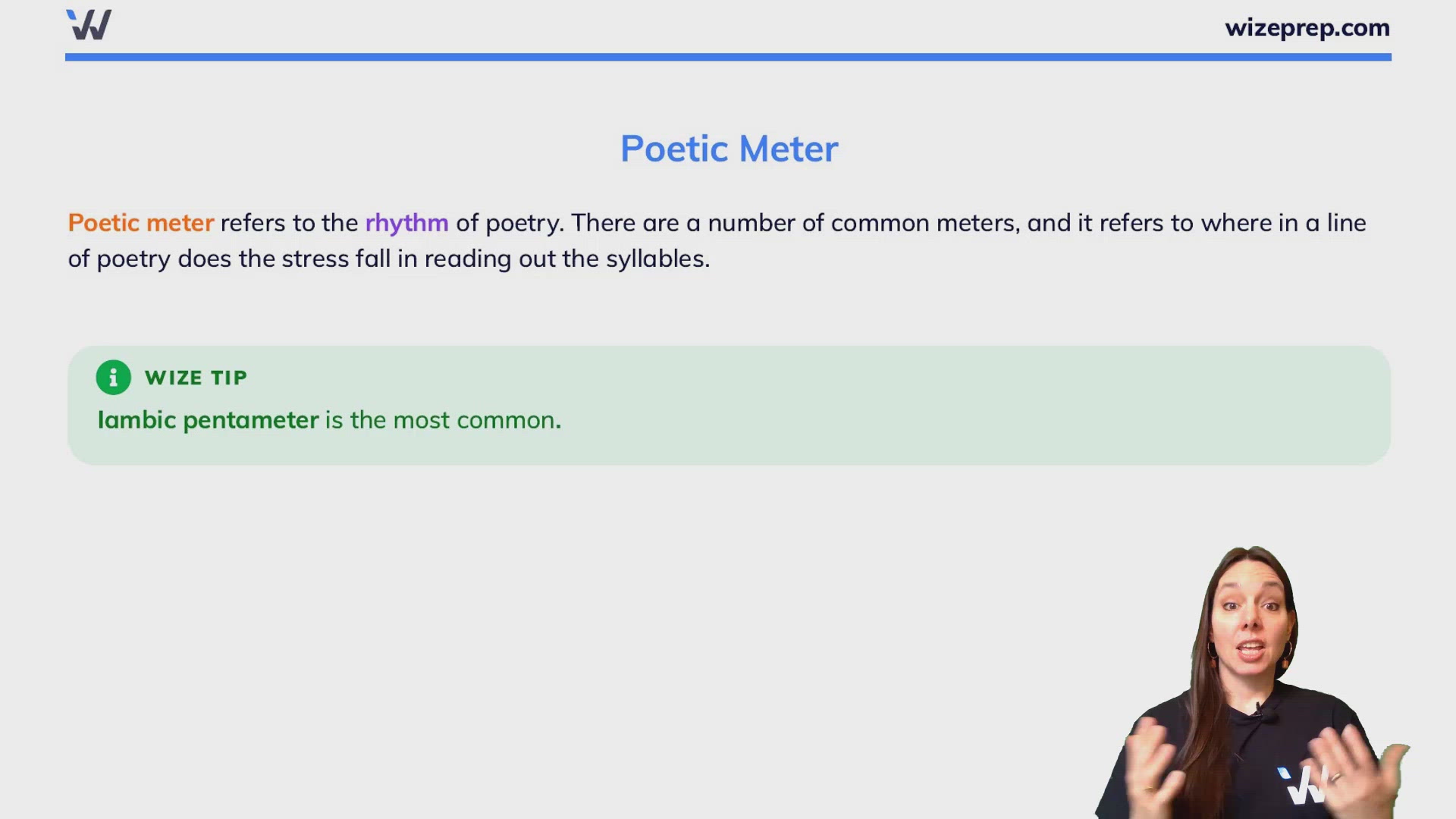 Poetry - Wize Core English Textbook | Wizeprep