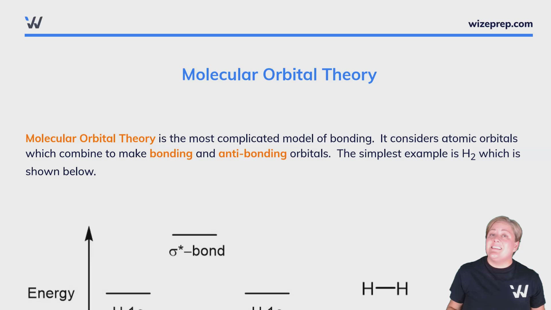 Bonding 2: Molecular (MO) Theory - Wize University Organic Chemistry ...