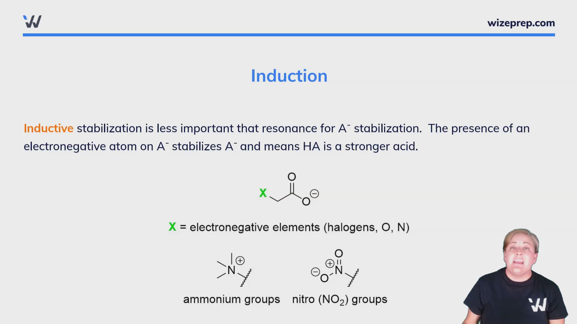 Factors Influencing Acid/Base Strength - Wize University Organic ...