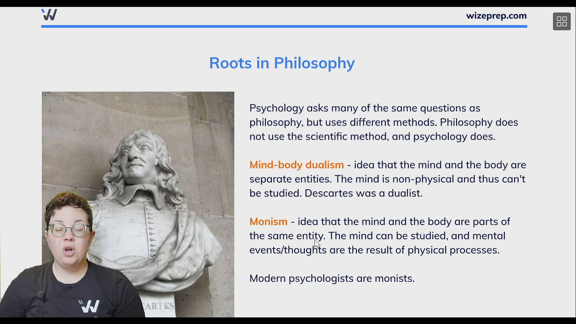 Roots in Philosophy - Wize University Psychology Textbook | Wizeprep