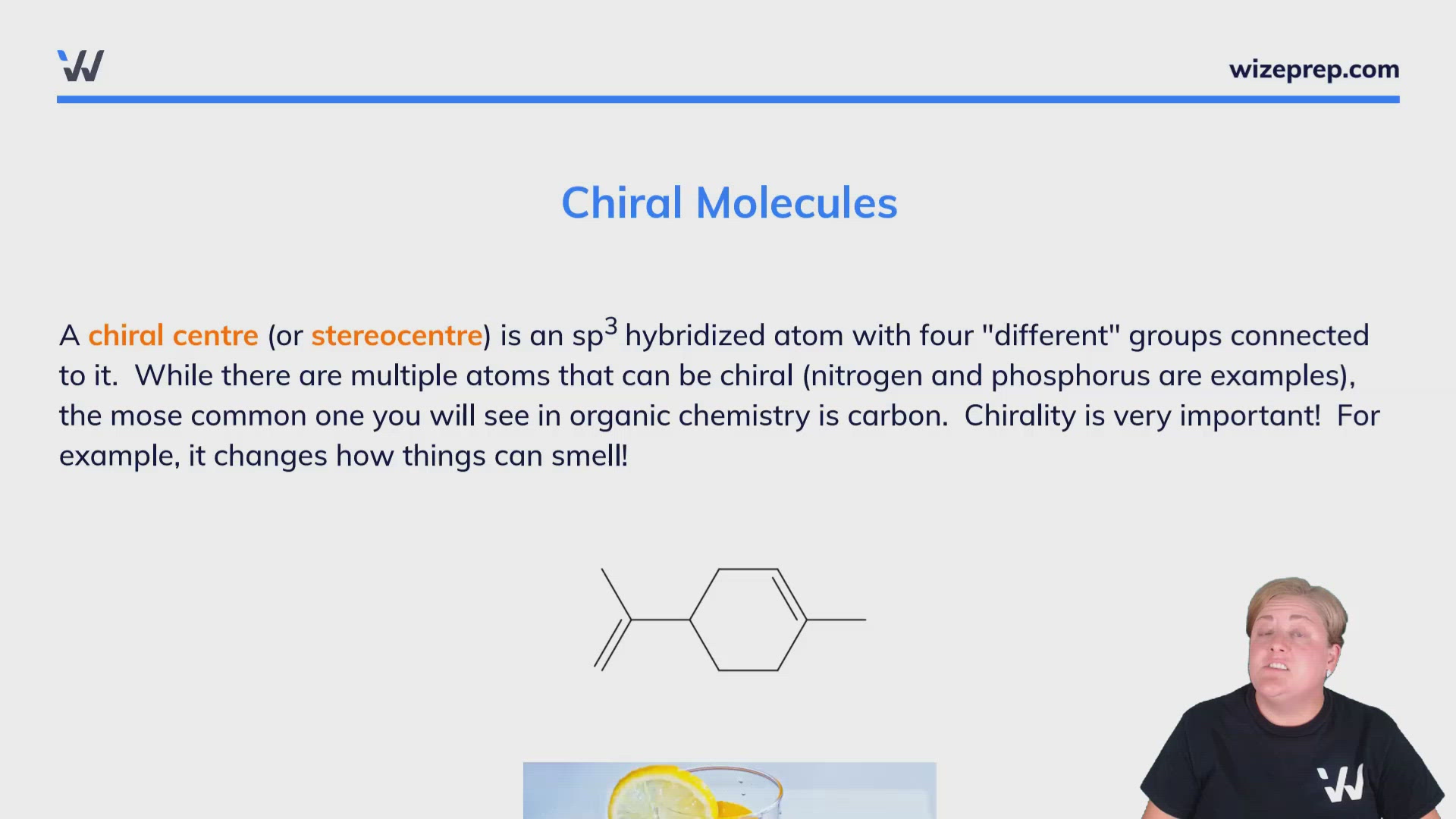 Stereoisomers IIIa - Chiral Molecules - Wize University Organic ...