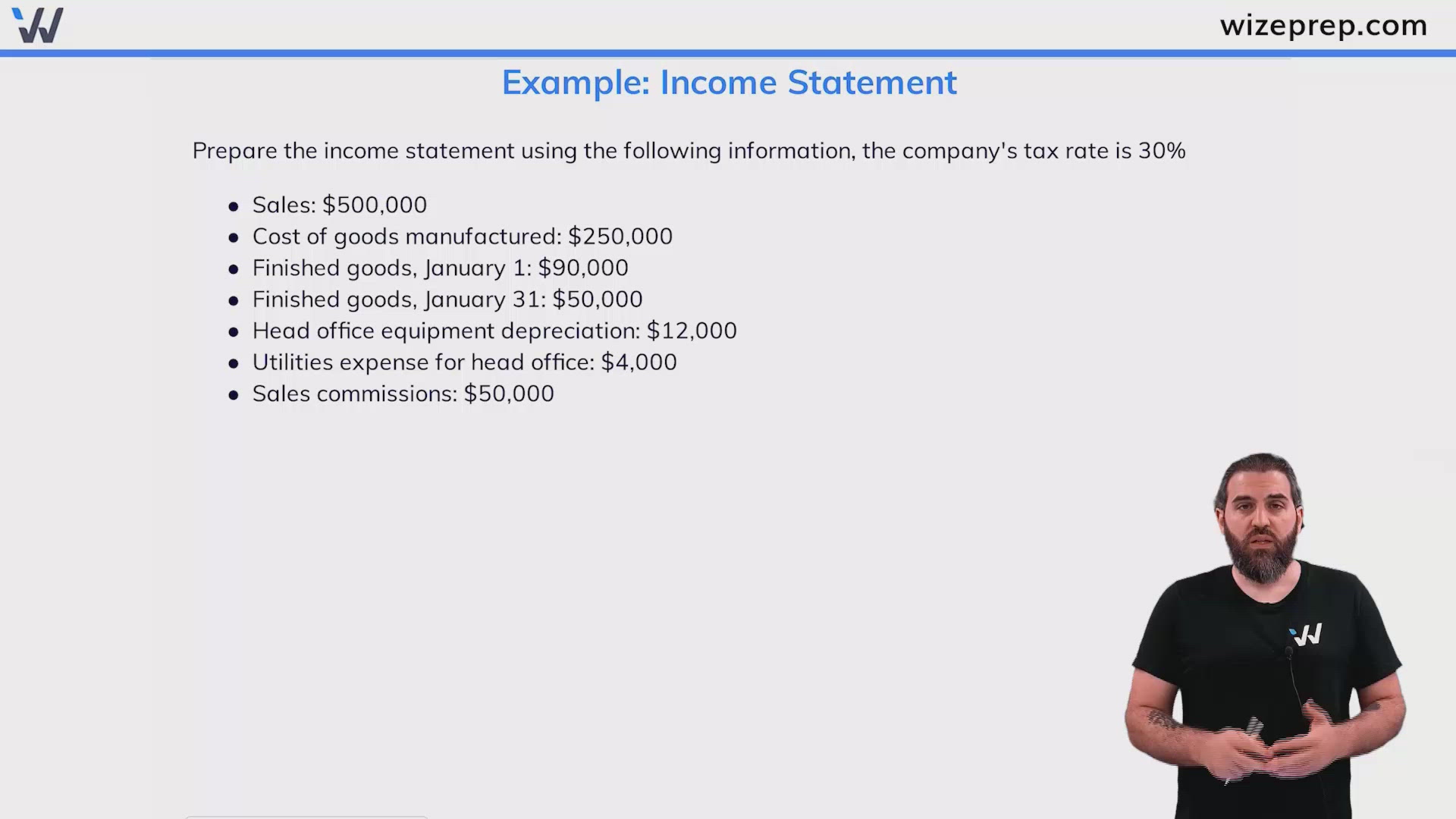 The Income Statement - Wize University Managerial Accounting Textbook ...