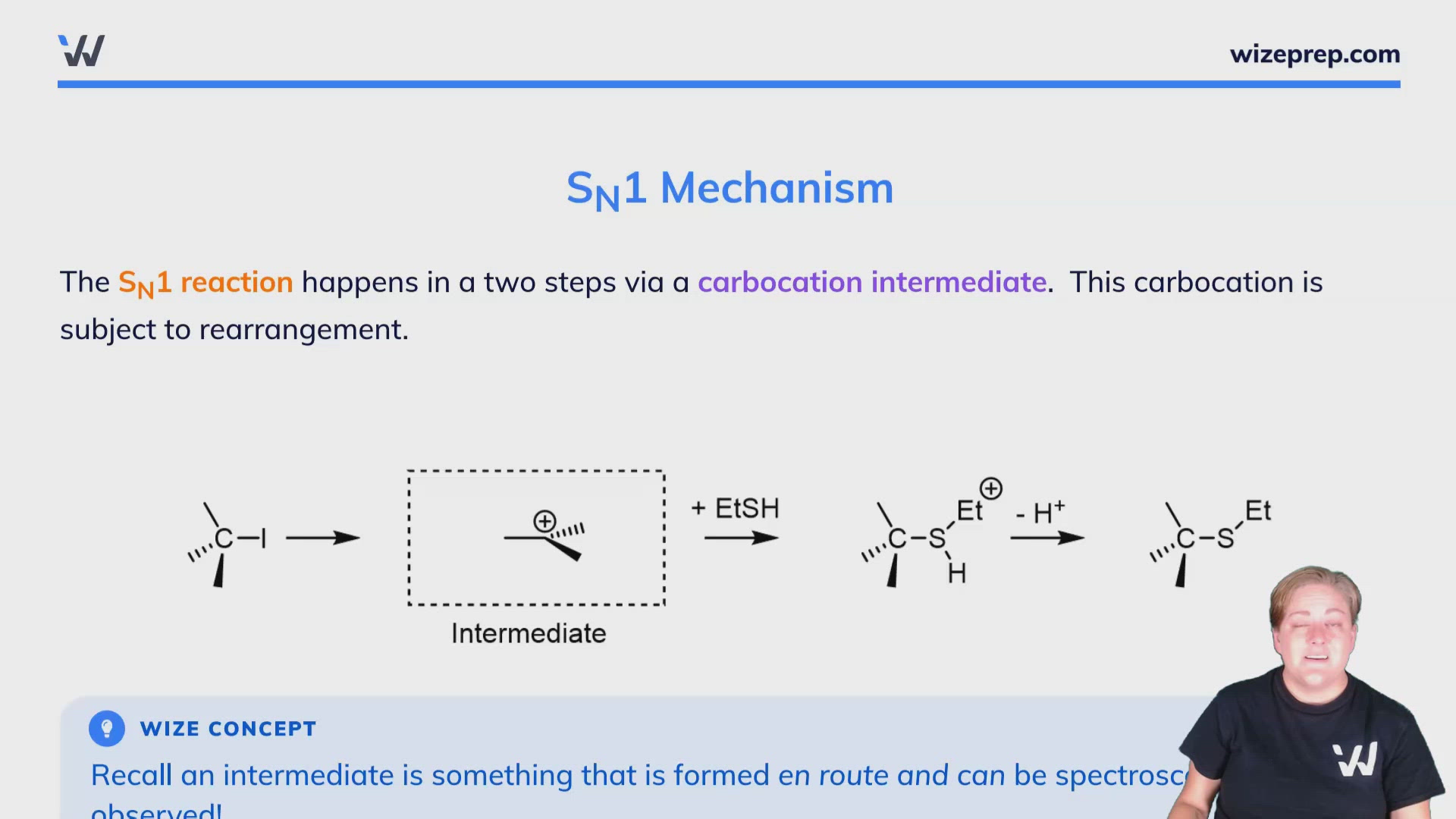 The SN1 Reaction - Wize University Organic Chemistry Textbook | Wizeprep