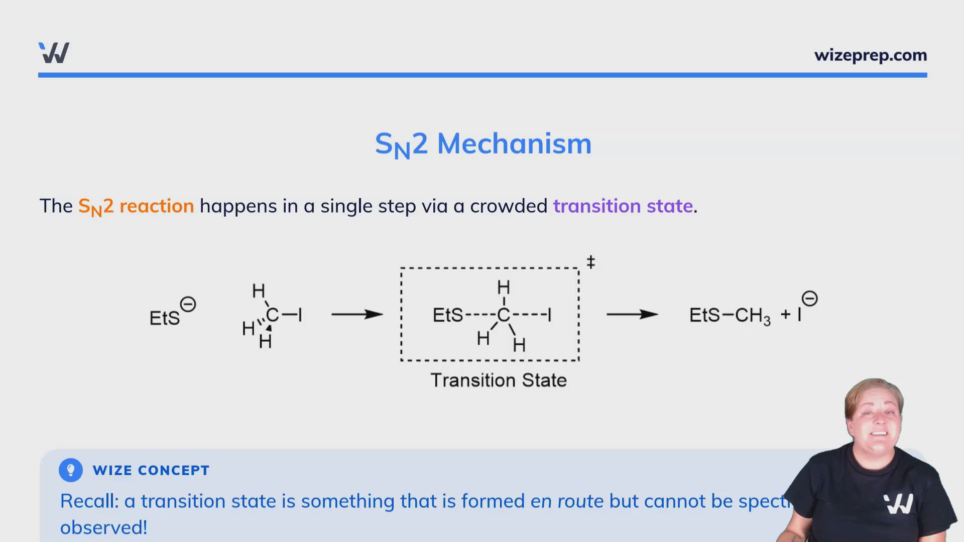 The SN2 Reaction - Wize University Organic Chemistry Textbook | Wizeprep